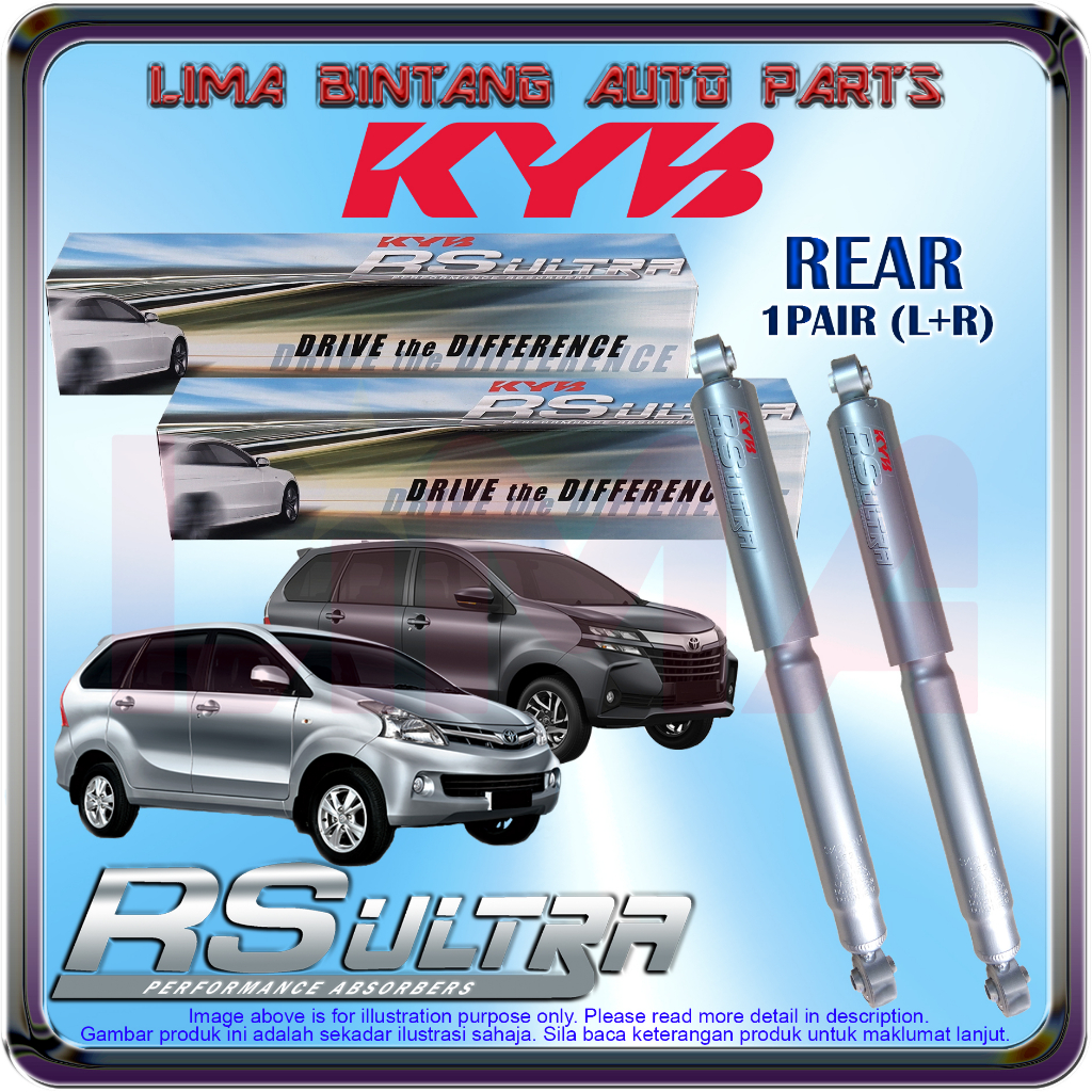 ( 1Pair ) Toyota Avanza F651 , F652 , F653 , F654 1.3 1.5 Rear Shock ...