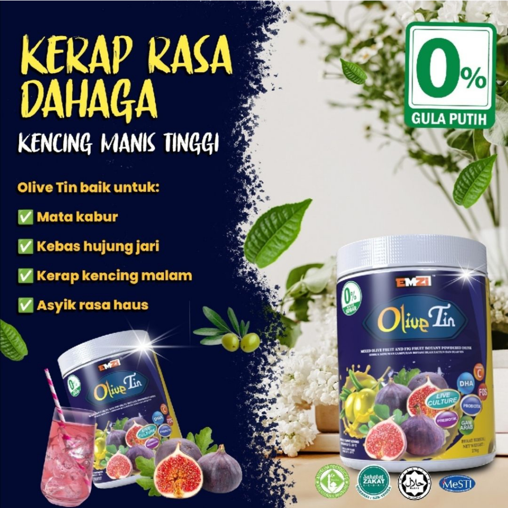 🔥ORIGINAL 🇲🇾 EMZI OLIVE TIN | Shopee Malaysia