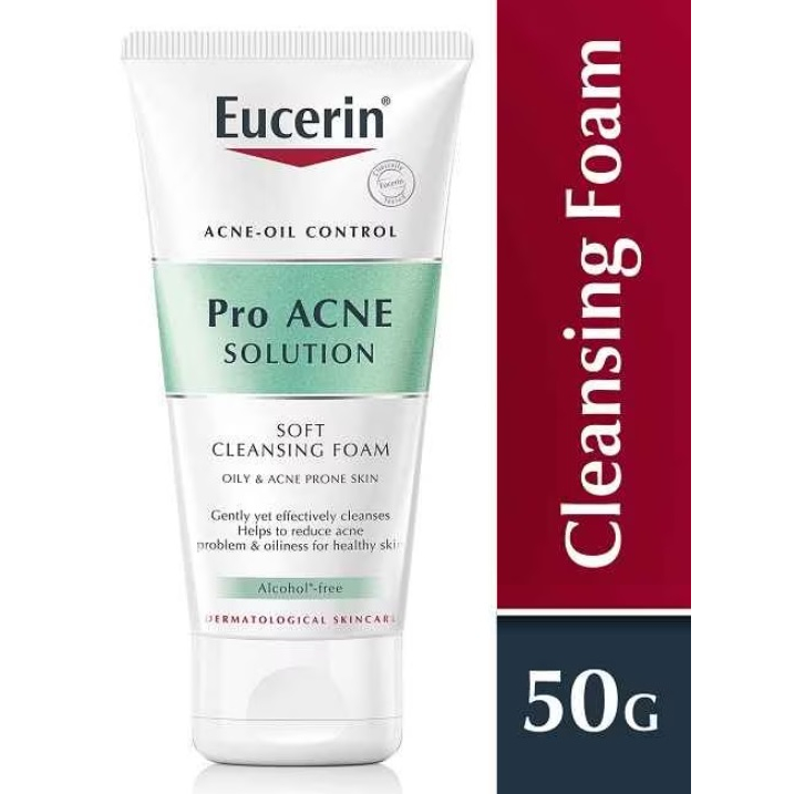Eucerin Pro Acne Solution Soft Cleansing Foam (For Oily Skin Acne Pore ...