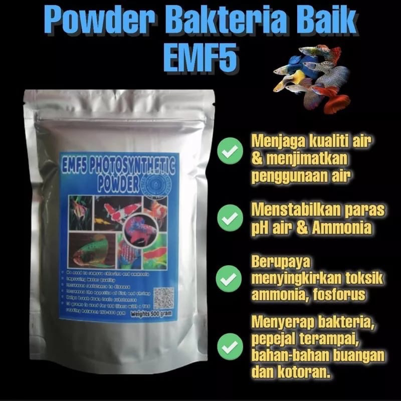 [500g] EM-F5 Photosynthetic Bacteria/PSB/EM Powder/BioFloc/Jernihkan ...
