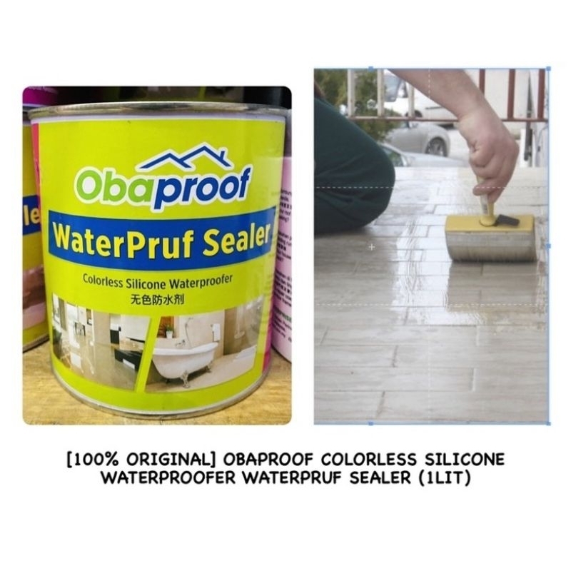 Obaproof Waterpruf Sealer(Clear)/防水补漏水 1liter | Shopee Malaysia