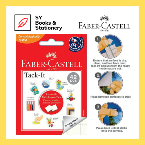 FABER CASTELL Tack It Original Pack 30g (42pcs) / 50g (90pcs) Promo ...