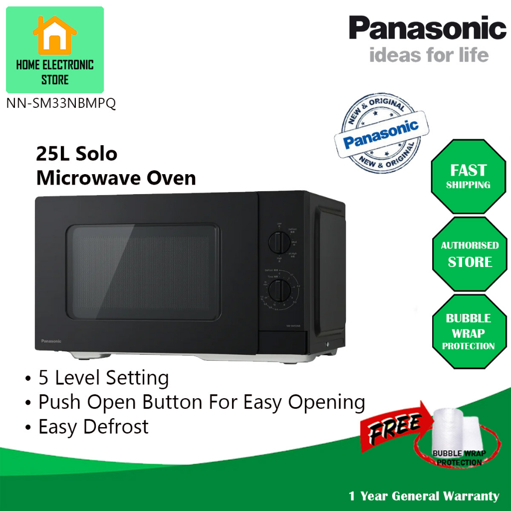 Panasonic 900W Solo Microwave Oven (25L) Manual Selection with ...