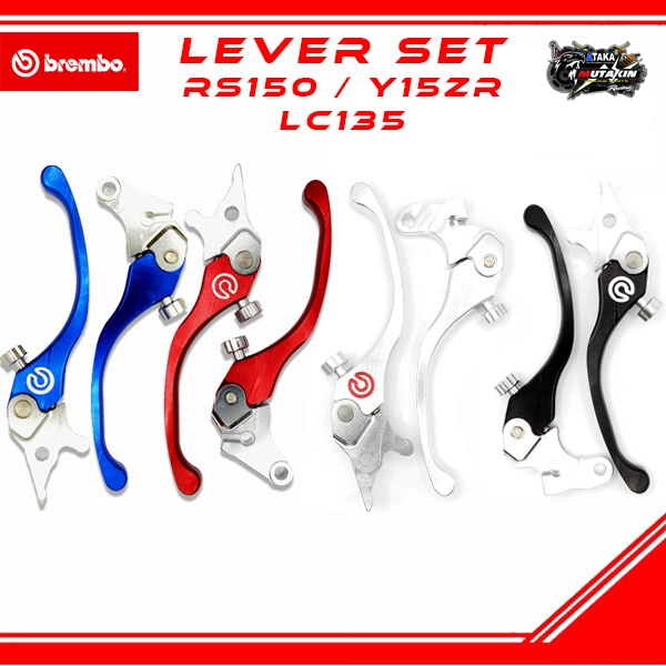 BREMBO LEVER SET BREMBO CNC YAMAHA Y15 Y15Z Y15ZR LC135 5S LC135 ES LC135 RS150 NEW BRAKE AND ...