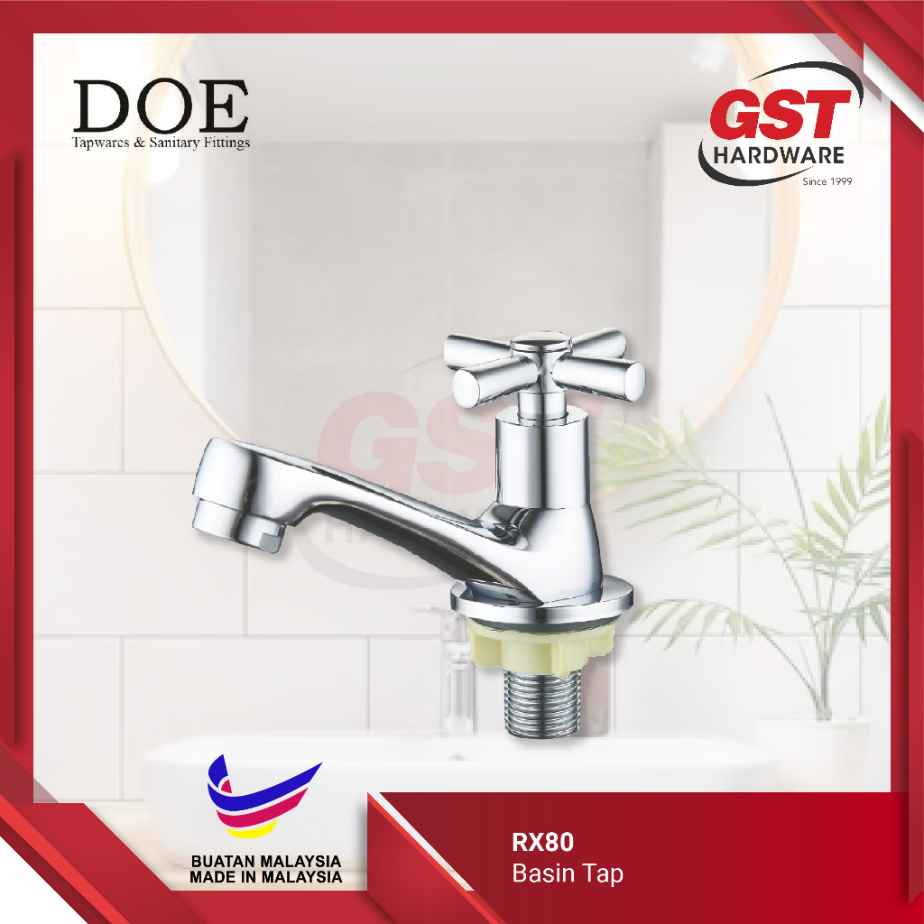 🔥 DOE Basin Tap RX80 Kepala Paip Doe Bathroom Basin Tap Doe Water Tap ...