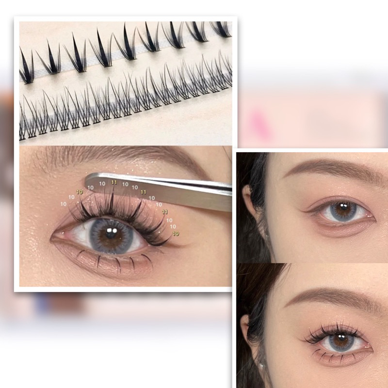 Fairy Eyelash Individual Lashes Natural Fluffy False Eyelashes Comics ...