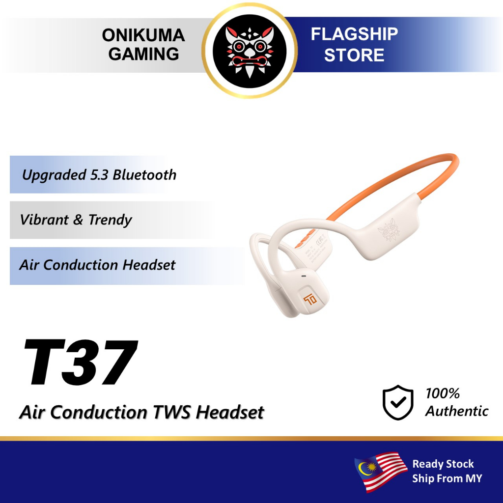ONIKUMA T37 Air Conduction TWS Bluetooth Headset Air Conduction ...