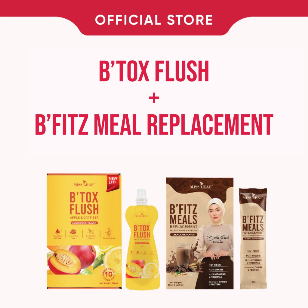 COMBO B'TOX FLUSH 10 SACHETS & B'FITZ MEALS 7 SACHETS | Shopee Malaysia