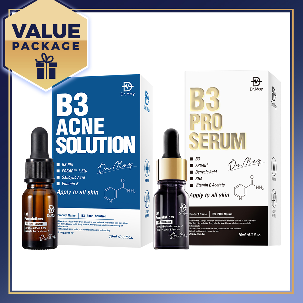 Dr May B3 Pro Serum 10ml + B3 Acne Solution Serum 10ml | Shopee Malaysia