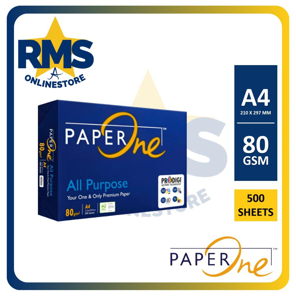 PAPER ONE A4 80GSM All Purpose (500 Sheets) | Shopee Malaysia