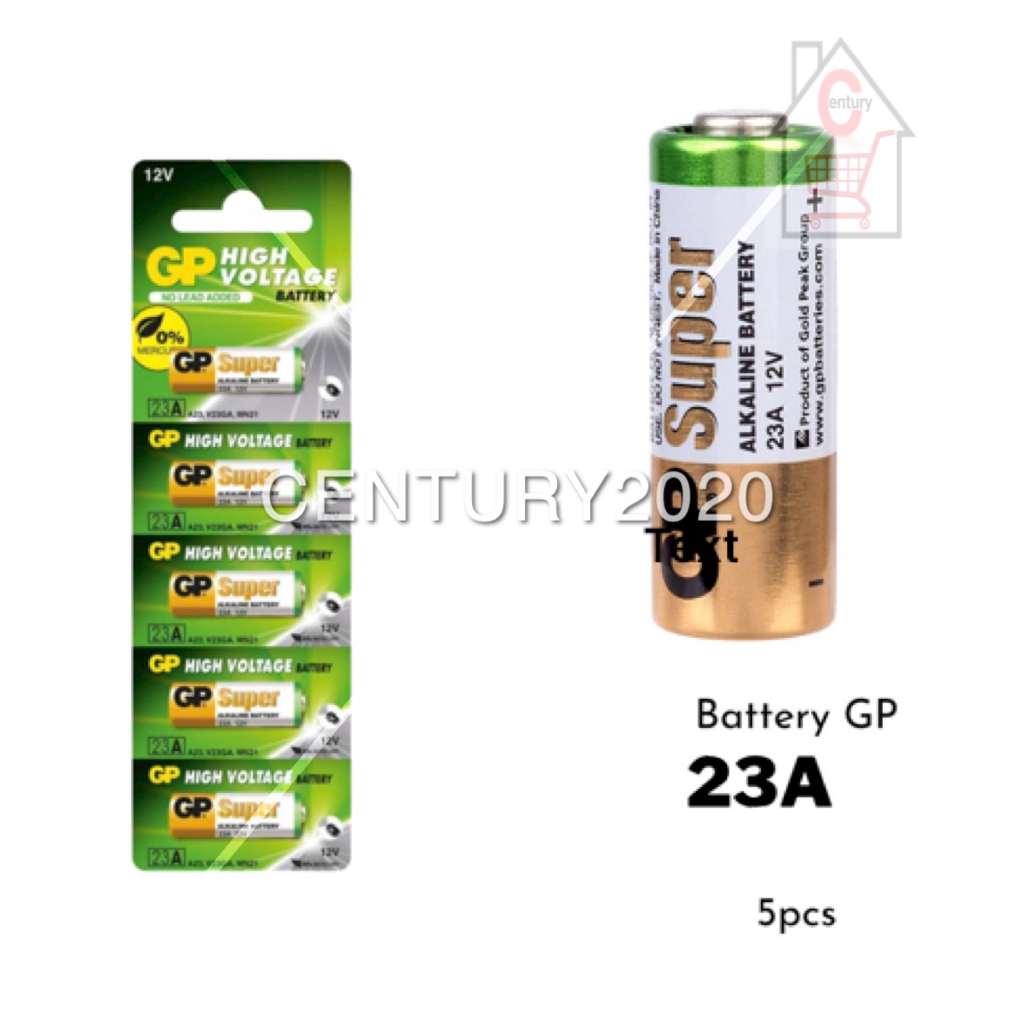 GP 27A & 23A High Voltage Super Alkaline Battery 12V 5pcs/card | Shopee Malaysia