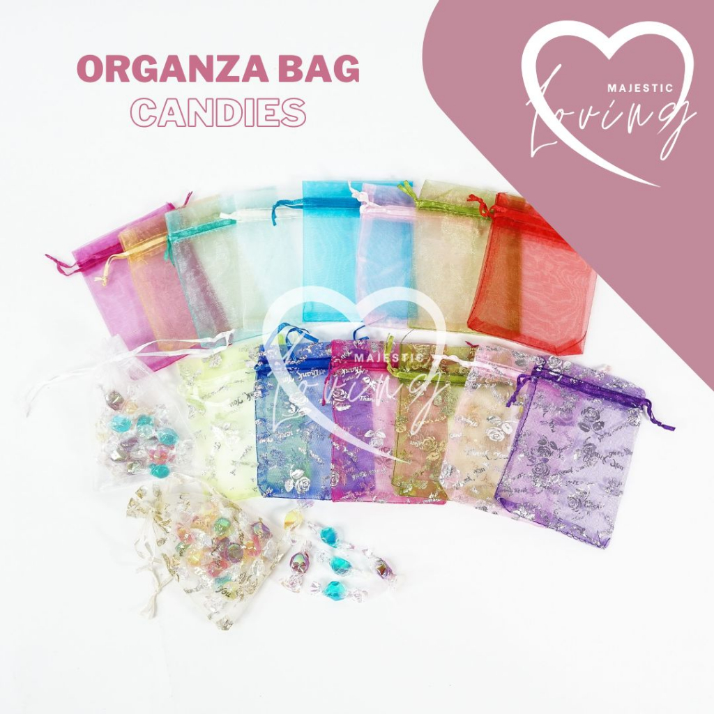 100PCS Organza Bag 9*12CM / Candy Bag / Uncang Beg Gula-Gula Bag ...
