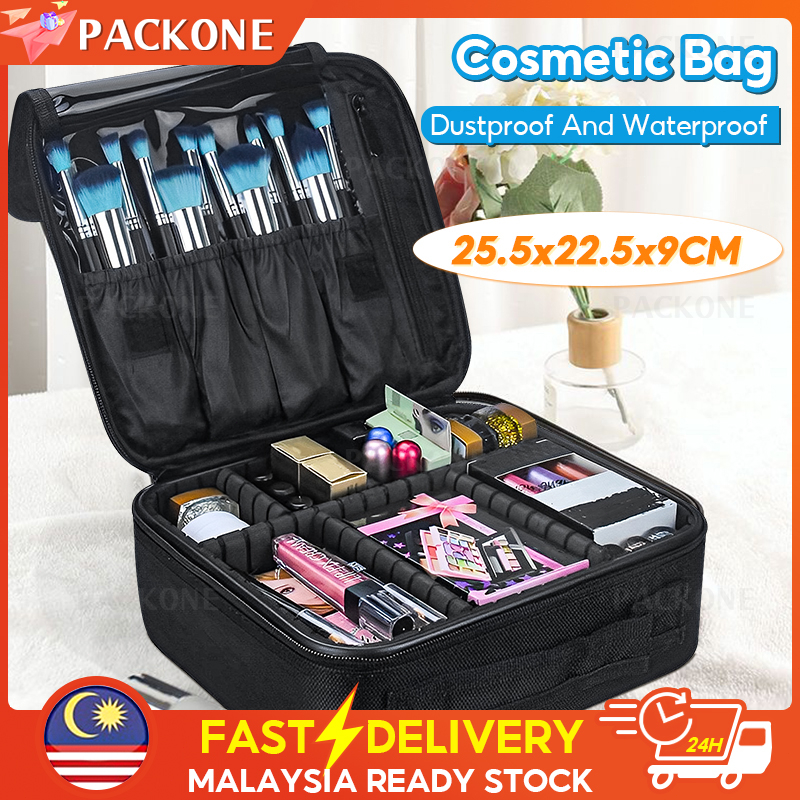 PACKONE Makeup Bag Makeup Organizer Beg Makeup Travel Toiletries Bag ...