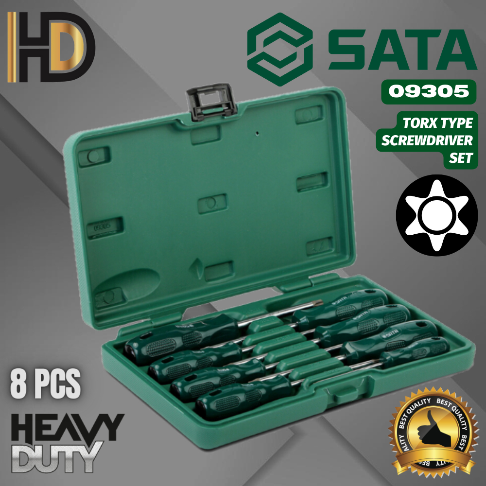 SATA 8 PCS A Series Screwdriver Set / Torx Tips / 09305 | Shopee Malaysia