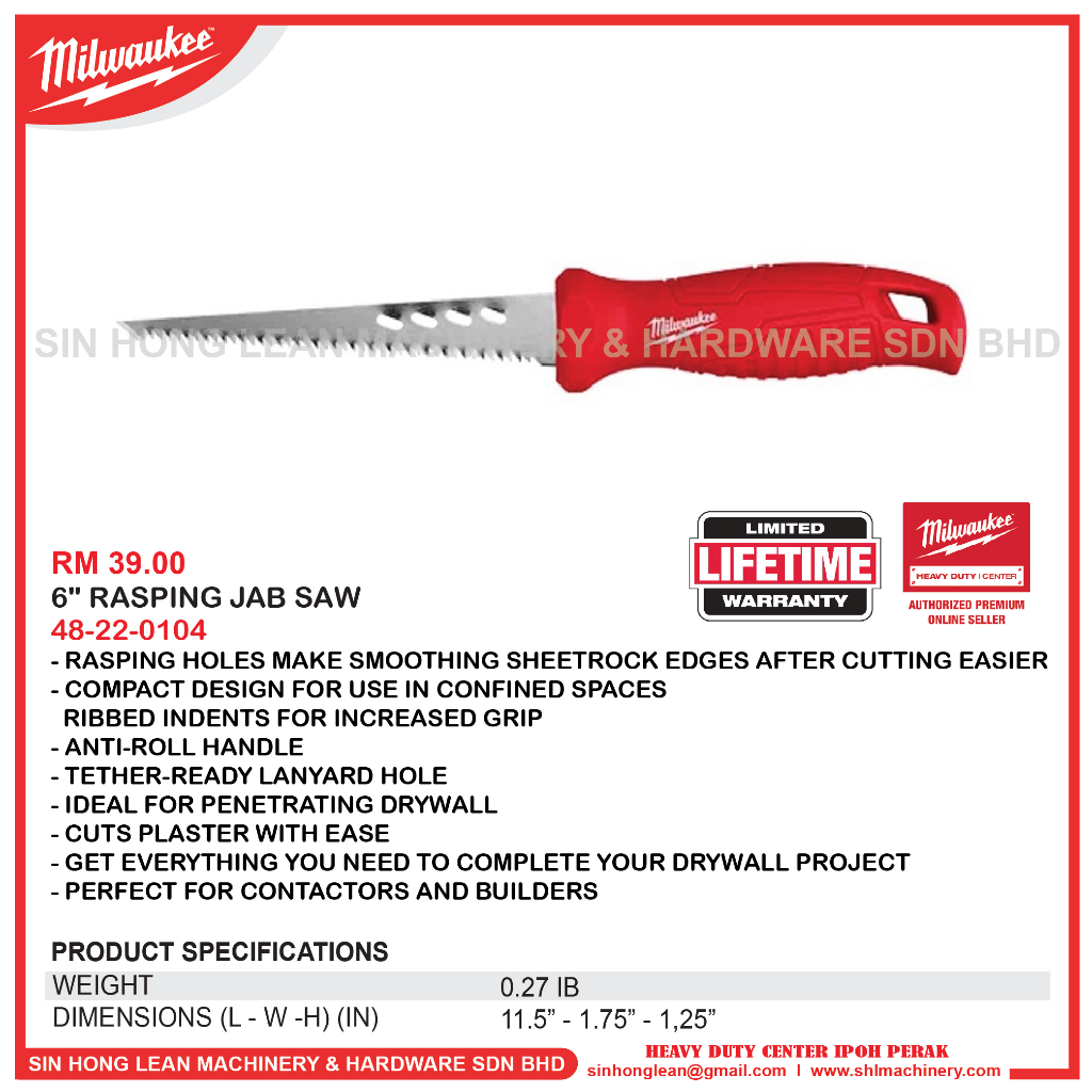 MILWAUKEE 6" RASPING JAB SAW 48-22-0104 | Shopee Malaysia