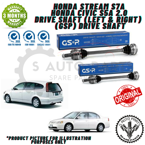 HONDA STREAM S7A / HONDA CIVIC S5A 2.0 DRIVE SHAFT (LEFT & RIGHT)-BRAND ...