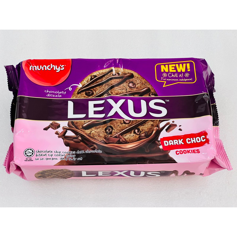 27g x 7’s Munchy’s Lexus Chocolate Chip Cookies Dark Chocolate Biskut ...