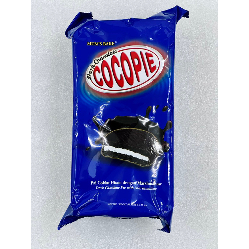 25g X 6s Cocoaland Mums Bake Cocopie Original And Dark Chocolate Pie With Marshmallow Halal