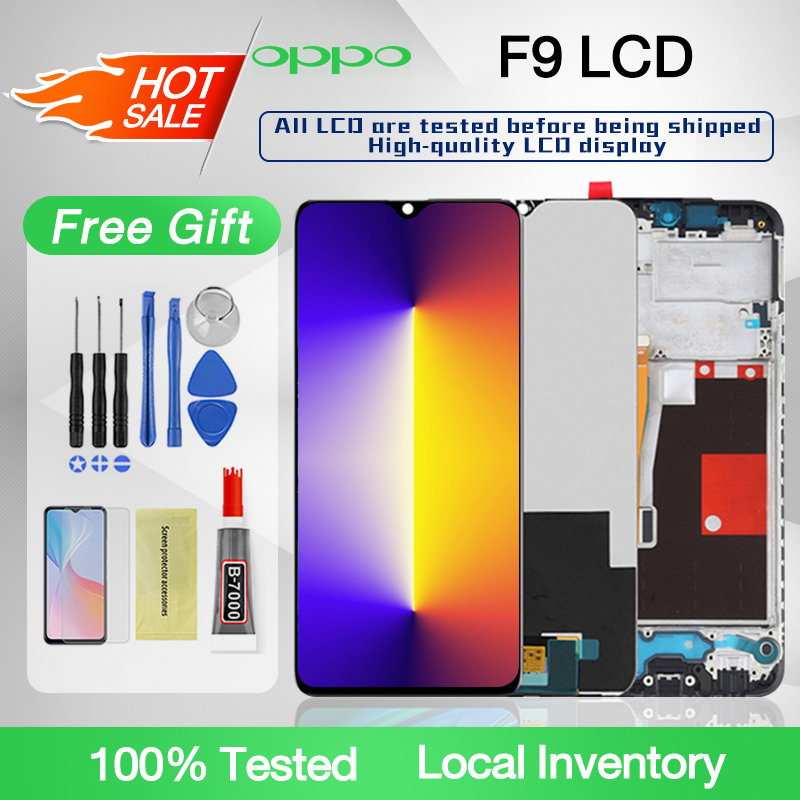 Original LCD with Frame Compatible For OPPO F9/F9 Pro/A7X/REALME 2 PRO ...