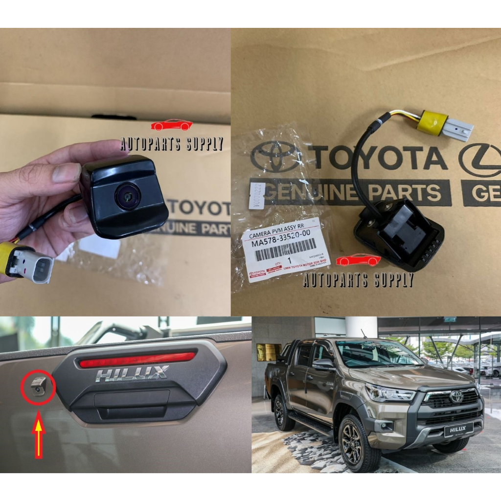 ORIGINAL TOYOTA HILUX REVO ROGUE ROCCO GUN125 GUN126 REVERSE CAMERA ...