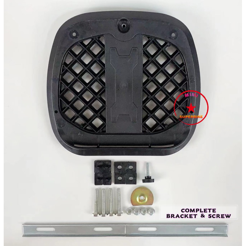 TAPAK TOP BOX BASE FOR GSB TOP BOX ABS 37L COMPLETE WITH SCREW ...