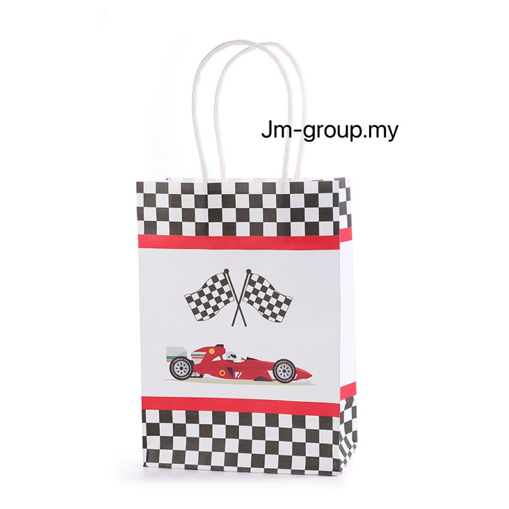 Racing Car Themed Paper Bag With Handle 12PCS | Shopee Malaysia