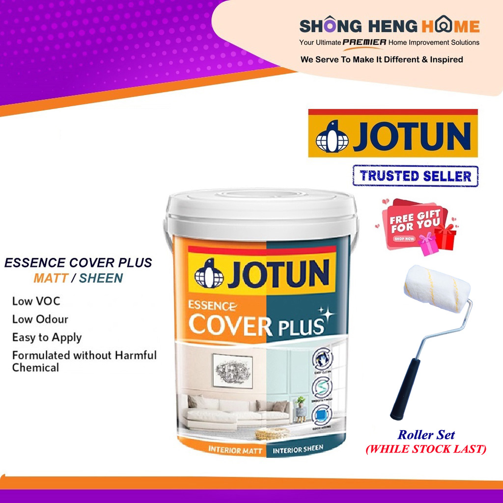 20L JOTUN Essence Cover Plus MATT or SHEEN - Interior Paint [WHITE 0001 ...