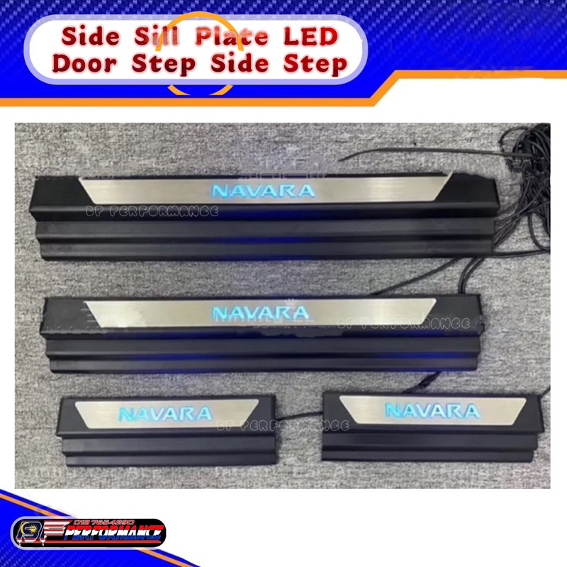 Nissan Navara Np300 / Navara 2021 PRO-4X Pro4x Side Sill Plate LED Door ...