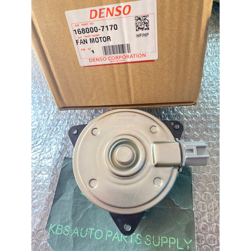 168000-7170(100% Original) DENSO Radiator Fan Motor Perodua Alza/Axia ...