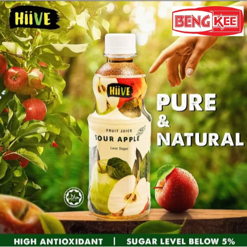 Beng kee🔥Hiive fruit juice sour apple 350ml🔥 | Shopee Malaysia