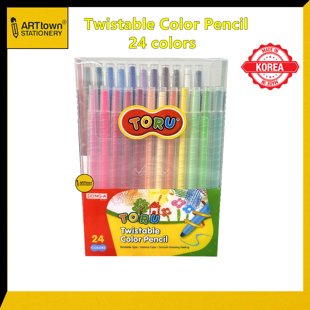 Dong - A Toru Twistable Colour Pencil / Twistable Color Pencil Kids ...