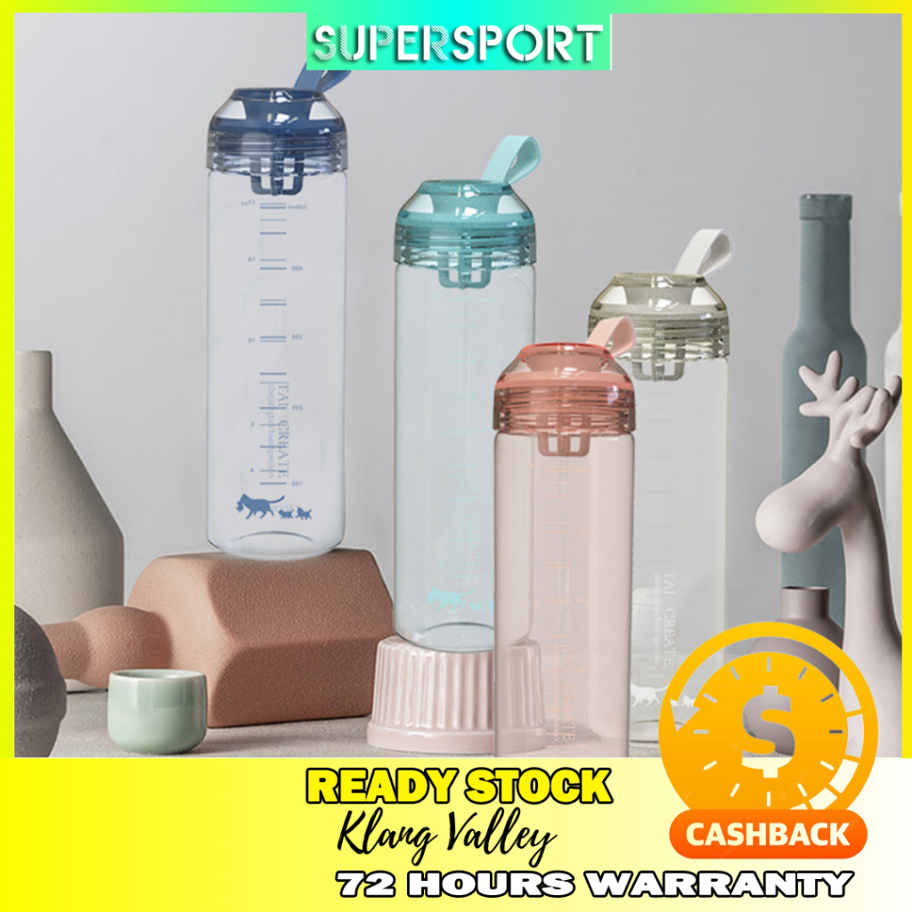 500ml Sport Water Bottle Workout Bottle BPA FREE Drinking Water with ...