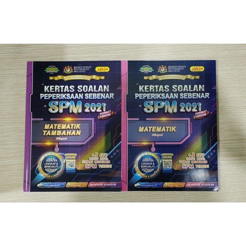 KERTAS SOALAN SEBENAR SPM 2021 MATEMATIK TAMBAHAN MATHEMATICS ...
