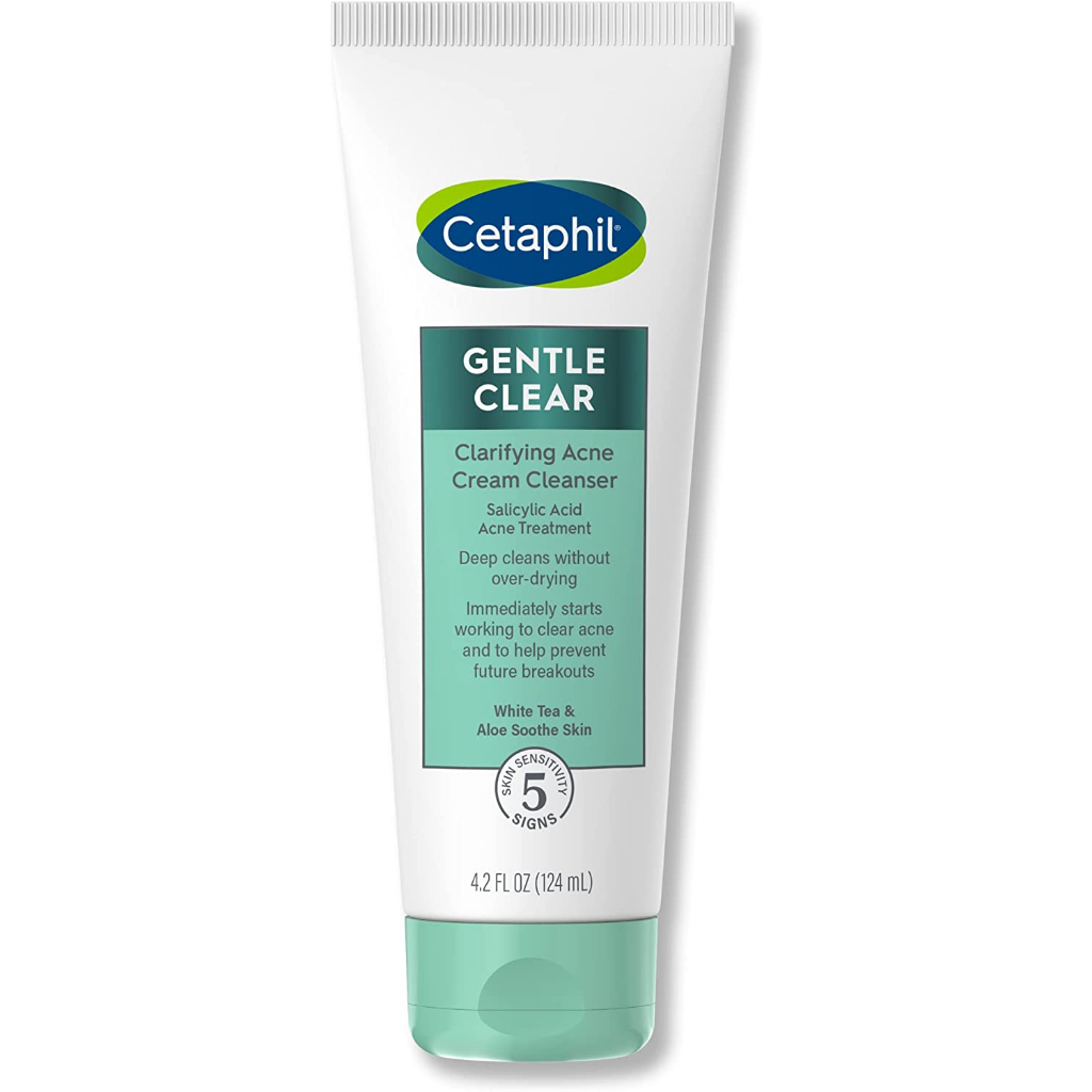 Cetaphil Gentle Clear Clarifying Acne Cream Cleanser | Mattifying Acne Moisturizer | BPO Acne ...