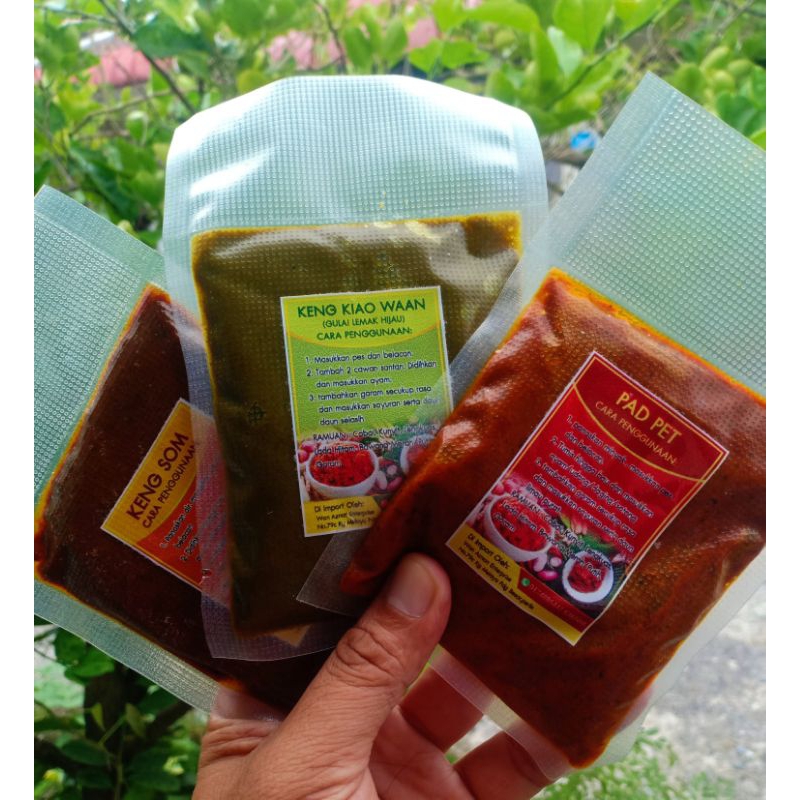 💥[READY STOCK]💥Paste 75gm, PAD PET, Gulai Hijau dan Kengsom, Tanpa ...