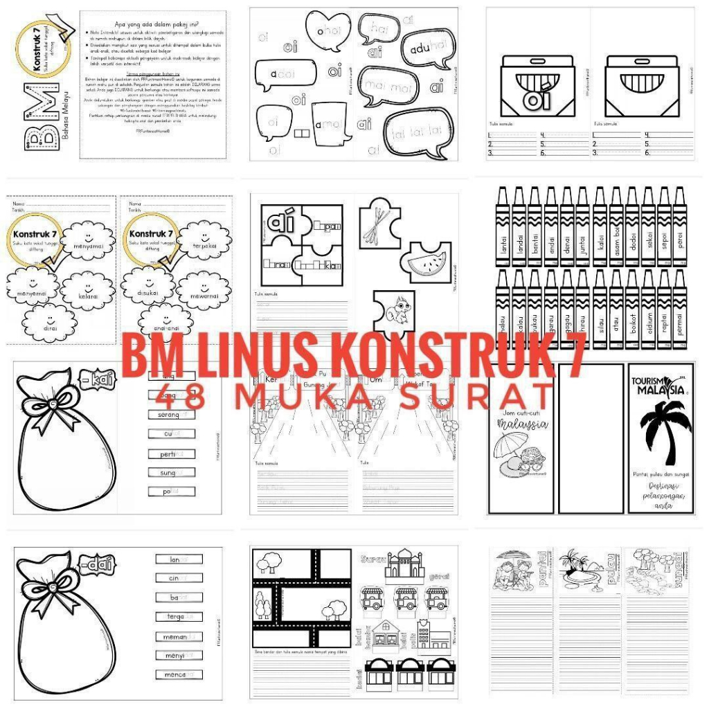 [PRINTABE PDF] Nota Interaktif Linus BM Konstruk 7 (Suku Kata Vokal ...