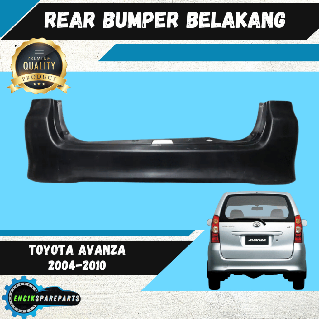 Toyota Avanza 2004 - 2010 Rear Bumper Belakang 100% New High Quality ...