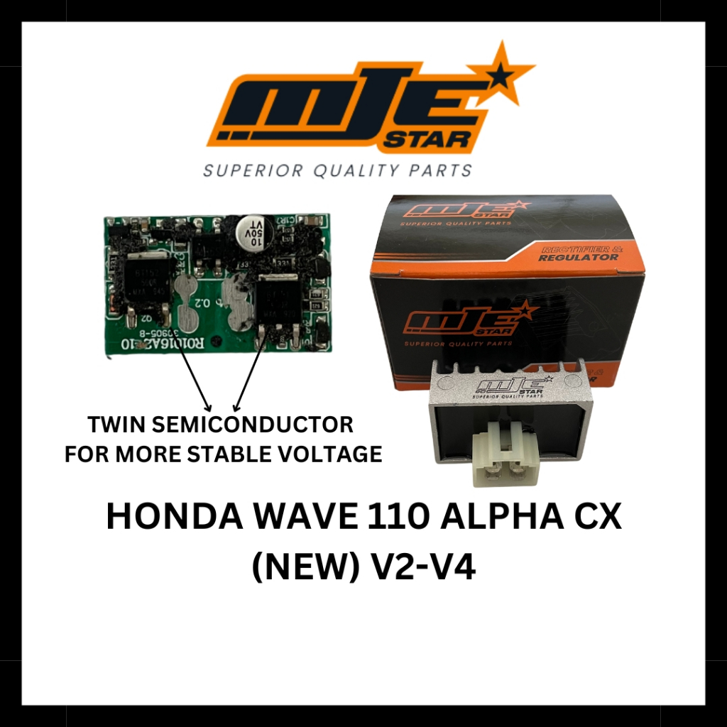 RECTIFIER WAVE ALPHA CX NEW REGULATOR WAVE 110 ALPHA CX V2 RECTIFIER HONDA WAVE ALPHA CX V3 V4 ...