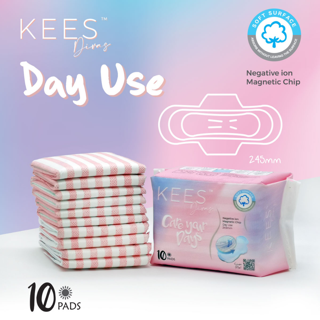 Sanitary Pad - Day | KEES The World Sanitary Pad Negative Ion Premium ...
