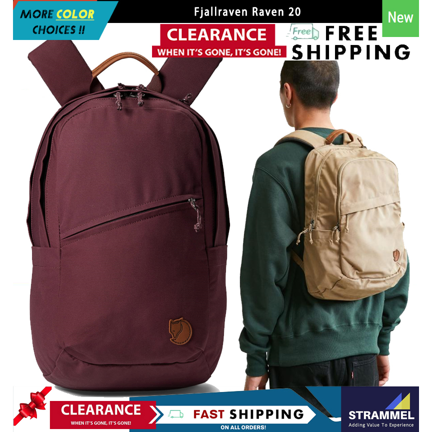 [100% ɑuthentic] Fjallraven Raven 20 Backpack Laptop Bag For Travel ...