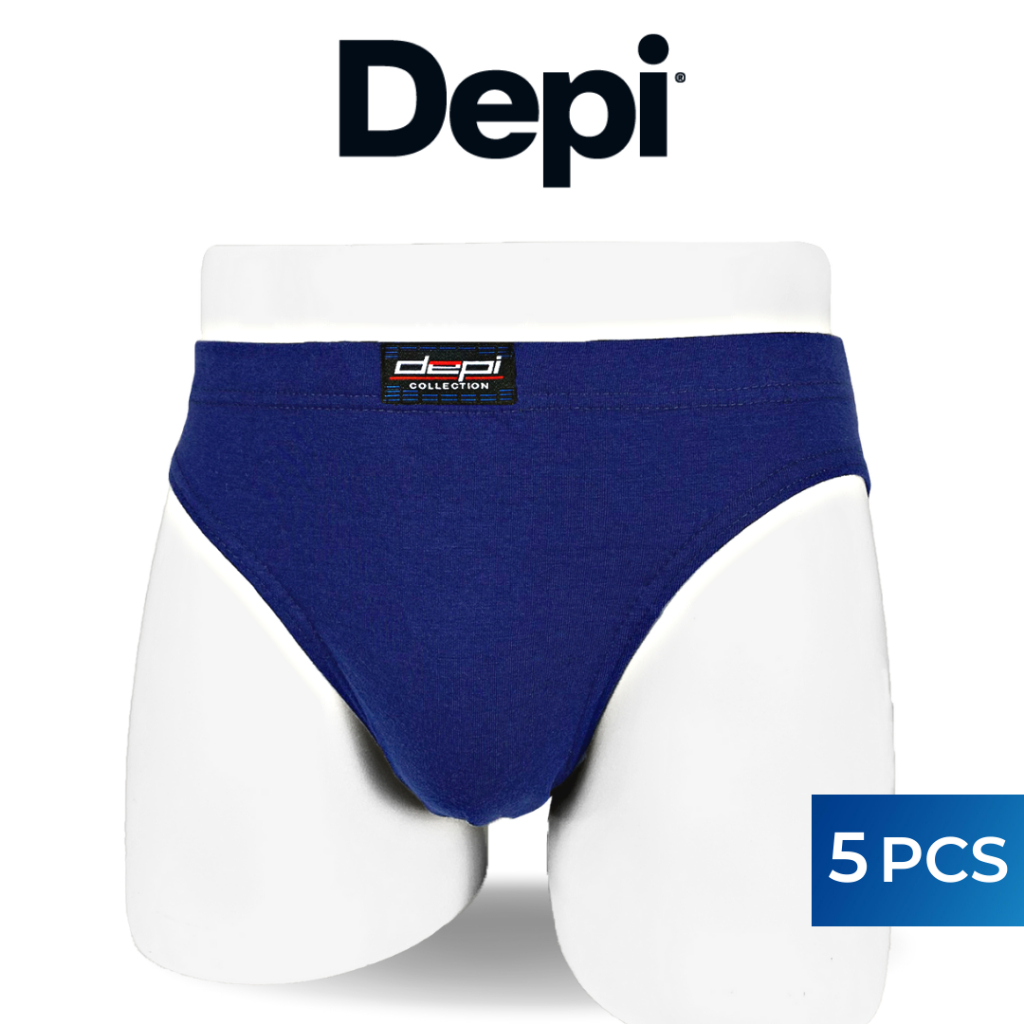 [5 PCS] Depi Men’s Brief Underwear | 100% Cotton | Soft, Lightweight ...
