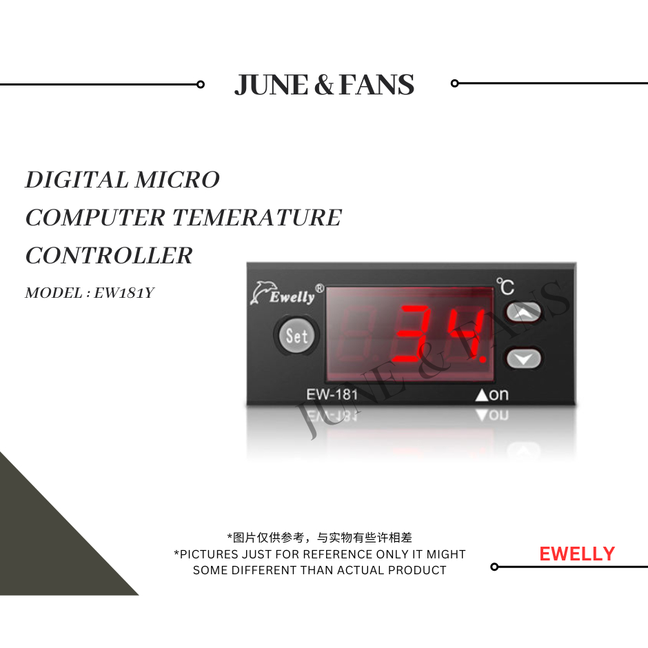 Ewelly Thermostat Microcomputer Digital Thermostat Refrigerator Intelligent Thermostat EW-181Y ...