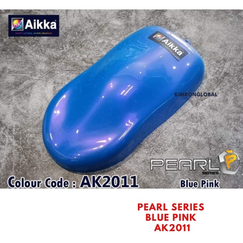 Aikka Paint AK2011 Blue Pink, Pearl Series Car Paint Cat Kereta Bancuh ...