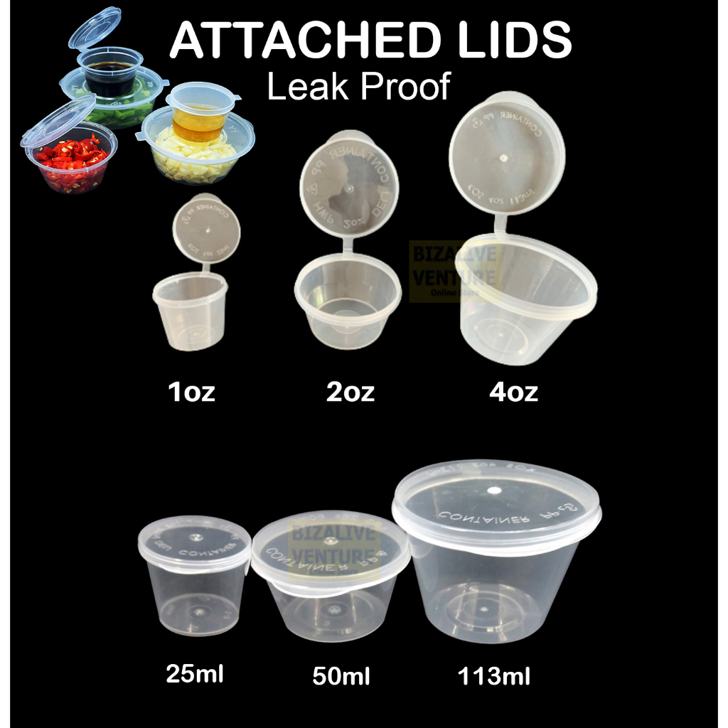 Sauce cup (100pcs) 1oz / 2oz / 4oz | Disposable Plastic Mini Cup | Sauce Container | Mini Cup ...