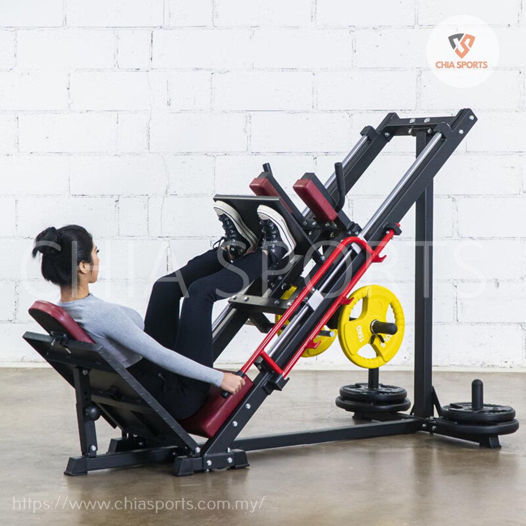 45° Leg Press Hack Squat Machine Plate Loaded Hamstrings Glutes ...