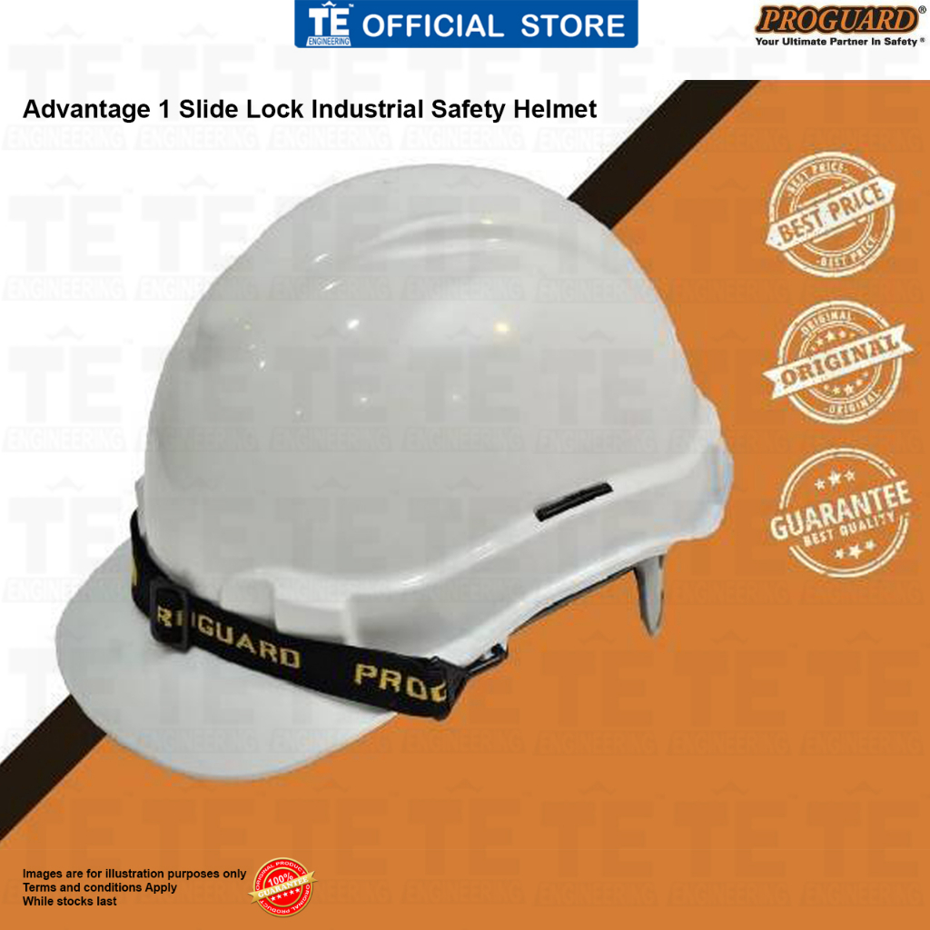 Proguard Advantage 1 Slide Lock Industrial Safety Helmet | Shopee Malaysia