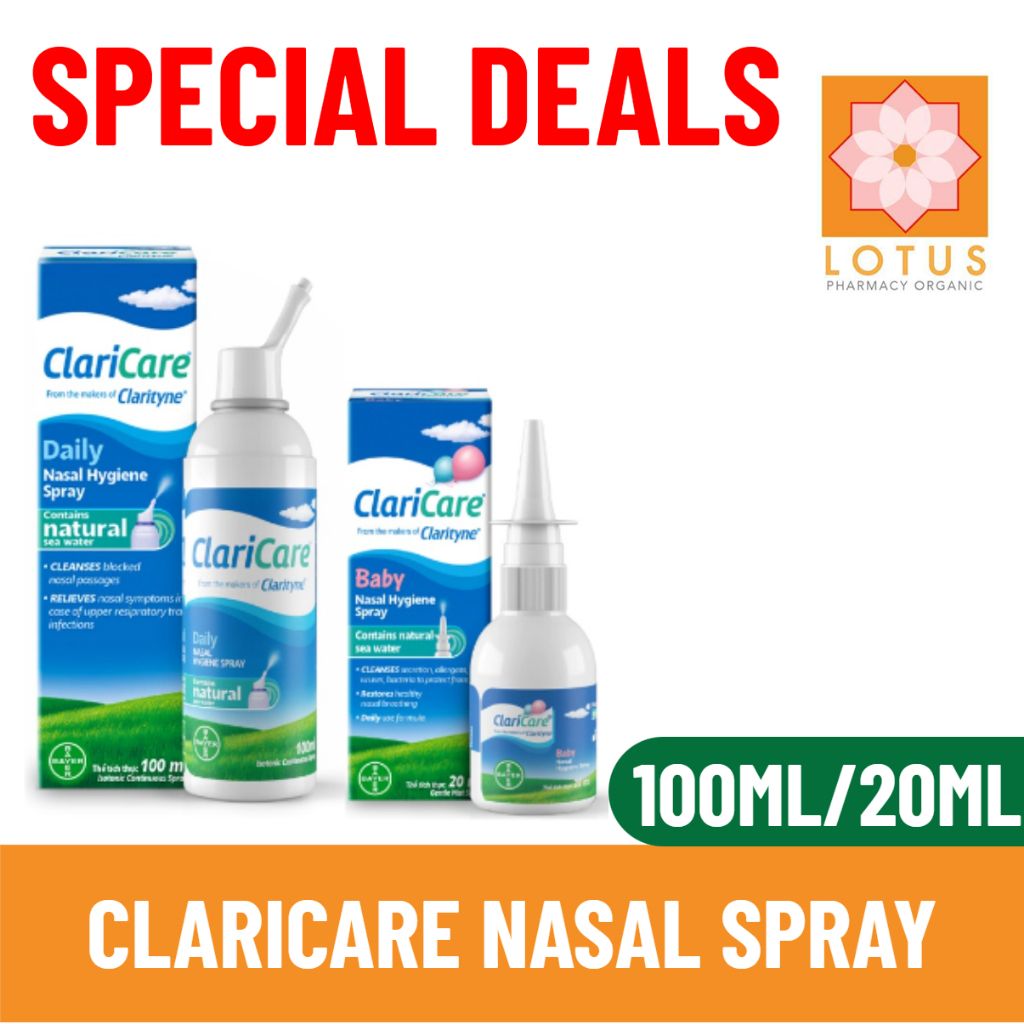 Claricare Nasal Hygiene Spray (20ml/100ml) | Shopee Malaysia