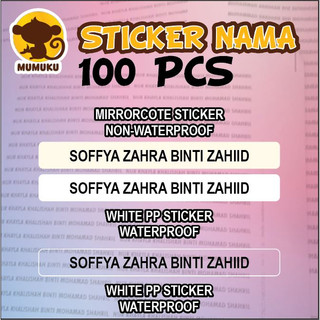 Sticker Nama Transparent Name | Sticker Nama White Background (Water ...