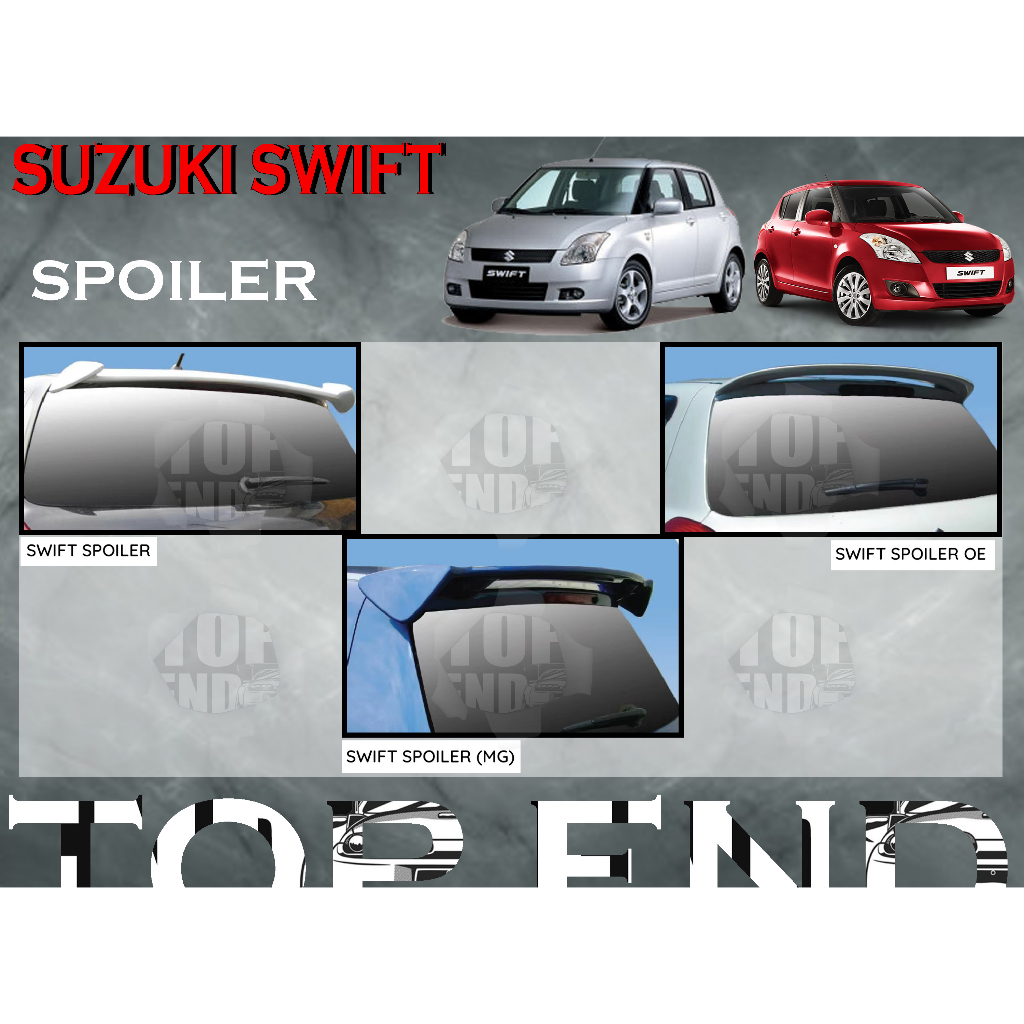 SUZUKI SWIFT SPOILER OE STYLE SPOILER MUGEN STYLE SPOILER MONSTER STYLE ...
