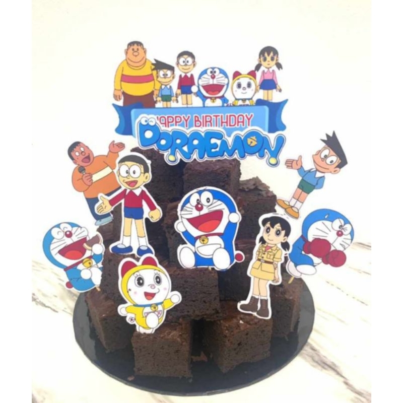 DORAEMON CAKE TOPPER (FREE ADD NAME) | Shopee Malaysia